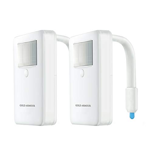 Toilet Night Light, Gold Armour 16-Color Motion Sensor Led Toilet Night ...