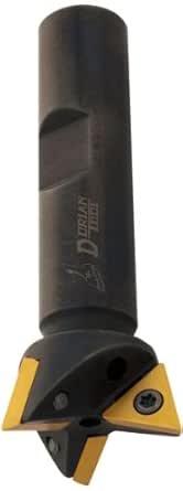 Dorian Tool D15X 15 Degree Angle DoveDex Indexable Dovetail Cutter, 2 ...