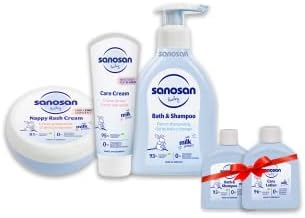 سعر Sanosan Nappy Rash Cream150 ml + Sanosan care cream 100ml+sanosan ...