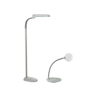Ott-Lite OLFMAGKIT 18-Watt Floor Lamp with 5X Freestanding Magnifier ...