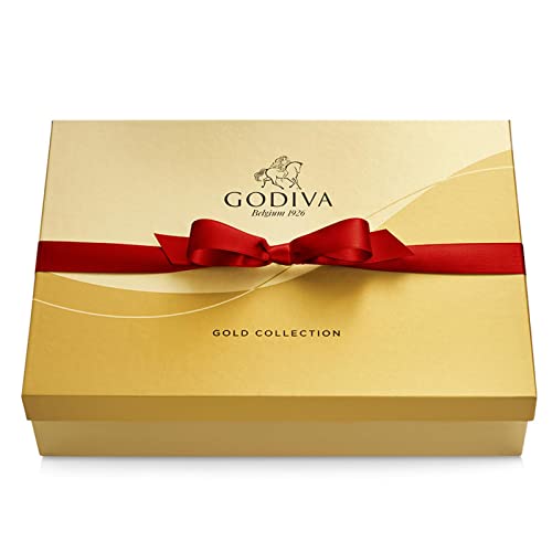 Godiva Chocolatier Chocolate Valentine’s Gift Box with Red Ribbon – 70 ...