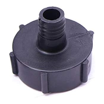 275 - 330 Gallon IBC Tote Tank Drain Adapter 2" NPT Fine x Brass Garden ...