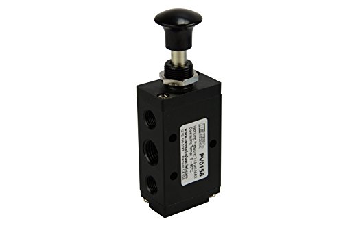 Hand Push Pull Button Pneumatic Air Control Valve 5 Port 4 Way - Import ...
