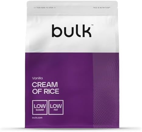 Bulk Cream of Rice, Gluten Free Carbohydrate, Vanilla, 1 kg, 20 ...