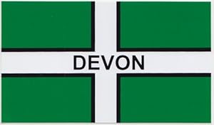 Devon Flag Vinyl Car Sticker for EXTERNAL Bumper or Window *PRINTED AND ...