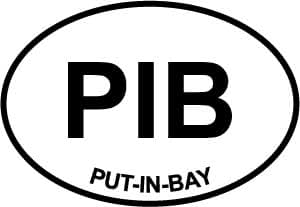 Amazon.com: Put In Bay Oval Bumper Sticker: Automotive