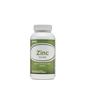 Amazon.com: GNC Zinc 50 MG 250 Vegetarian Tablets: Health & Personal Care