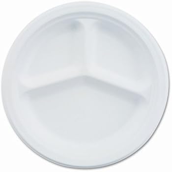 Amazon.com: Chinet Divided Paper Plates, 9-1/4" Diameter, White, 500 ...