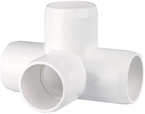 CIRCOPACK 1" PVC 4-way LT PVC Fitting Connectors Furniture Grade for 1 ...