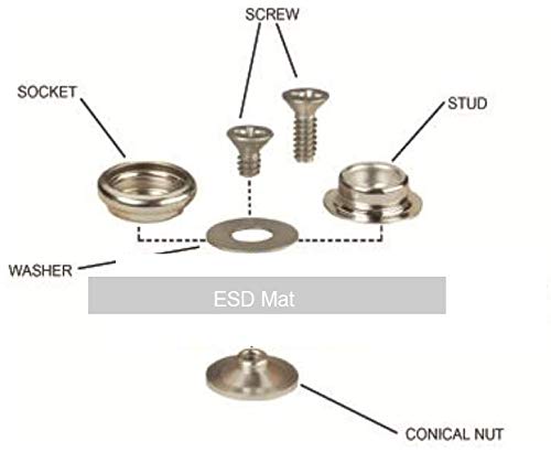 Static Care Universal Snap Kit for ESD Table, ESD Floor Mats – 10mm ...