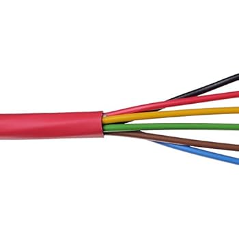 Plenum Shield Fire Alarm Wire Cable 18AWG 18 AWG 6C 6 Conductor FPLP ...