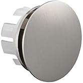 Homevacious Sink Basin Trim Overflow Cover Brushed Nickel Brass Insert ...