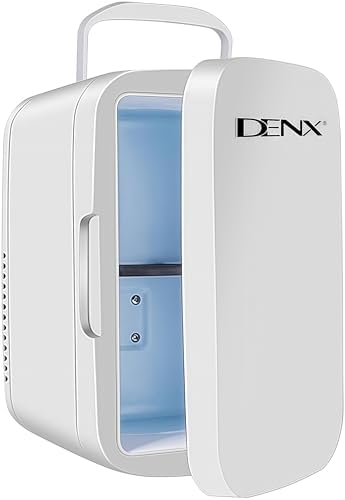 DENX 8L Mini Fridge for Home & Car, Portable AC/DC Thermoelectric ...