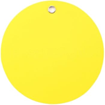 Amazon.com : 100 Pack - CleverDelights Yellow Plastic Tags - 2" Round ...