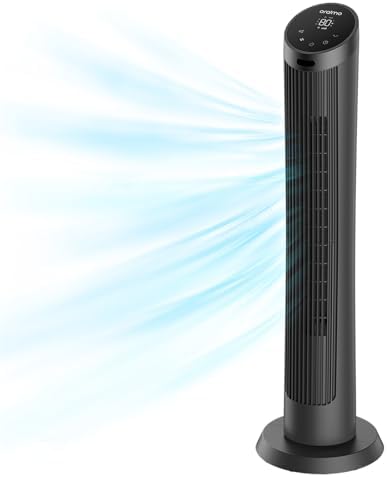 Oraimo 40 Silent Tower Fan with Remote Control 10m, Powerful DC ...
