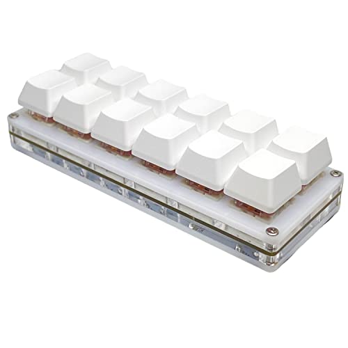 Newhui 12 Key Mechanical Gaming Keyboard One Handed Keypad USB-C Wired ...