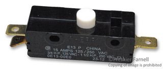 CHERRY E13-00E SWITCH, PUSHBUTTON, SPDT, 15A, 250VAC, QUICK CONNECT ...
