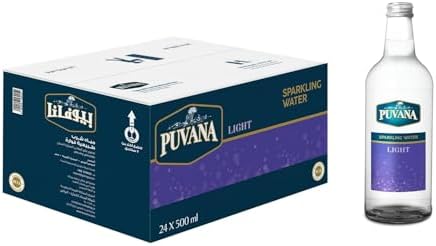 Puvana Sparkling Water Light 500 ml X 24 price in Saudi Arabia | Amazon Saudi Arabia ...