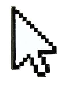 Amazon.com: Pixelated Mouse Cursor Lapel pin by Pinbit Club - soft enamel metal Pointer pin w ...
