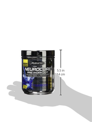 MuscleTech Pro Series Neurocore, Pre Workout Powder, Icy Blue Raspberry ...