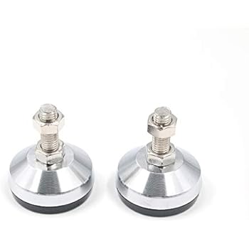 Antrader 2 Pcs Heavy Duty M12 Thread 2-Inch Adjustable Leg Leveler ...