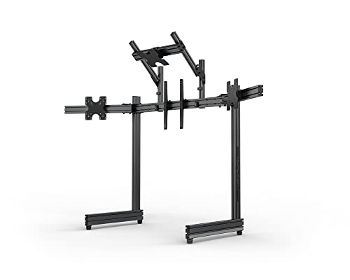 Next Level Racing Elite Freestanding Quad Monitor Stand Carbon Grey ...
