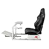 GTR Simulator GTA Model Silver Frame with Adjustable Black Leatherette ...