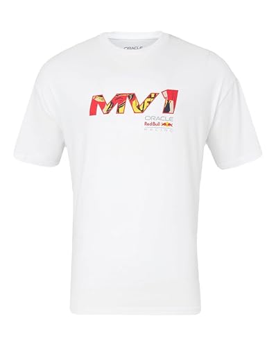 Red Bull Racing F1 Max Verstappen Pop Art Oversized T-Shirt White in ...