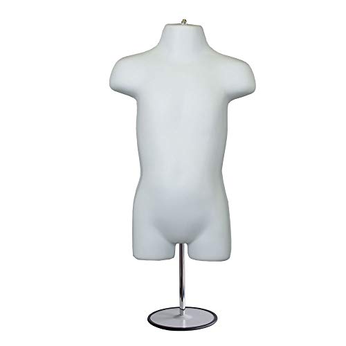 Toddler Mannequin Torso, Dress Form Hollow Back Body Child, with Metal ...