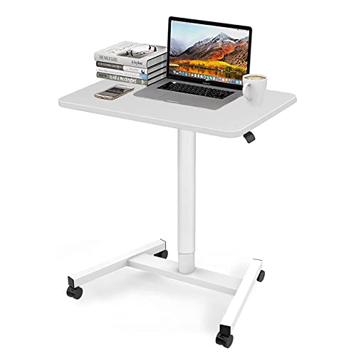 MPETAPT 28 Inch Height Adjustable Laptop Sit Stand Desk with Wheels ...