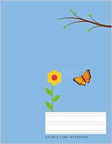 Double Line Notebook: Double Line Notebook For Kids And Adults ...