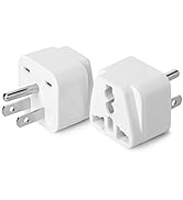 Amazon.com: Bates- Universal to American Outlet Plug Adapter, 2 Pack ...