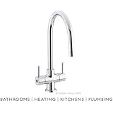 Bristan OMEGA Bathroom Basin Taps in Chrome & Gold with Ceramic Disc ...