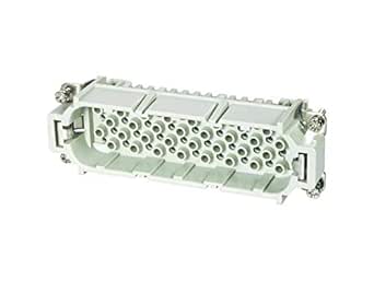 HARTING HAN-64D-M-C 250VAC, Industrial Connector Insert, 60PIN, 2.5X0 ...