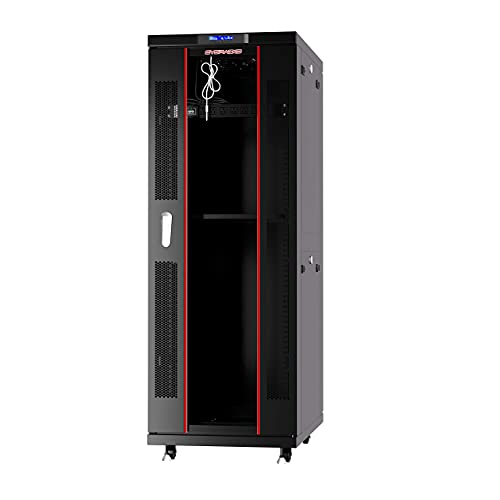 Sysracks 32U Server Rack Cabinet Enclosure Data Network Free Standing ...