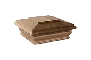 Woodway Flat Top 5x5 Post Cap - Premium Cedar Wood Fence Post Cap ...
