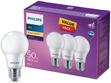 Philips LED Non Dimmable Bulb 50 W E27 3000K 3PCS price in Saudi Arabia ...