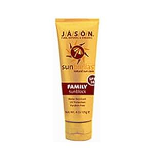 Amazon.com: Jason Natural Products SPF 45 Family Sunblock, 4 Ounce - 2 ...