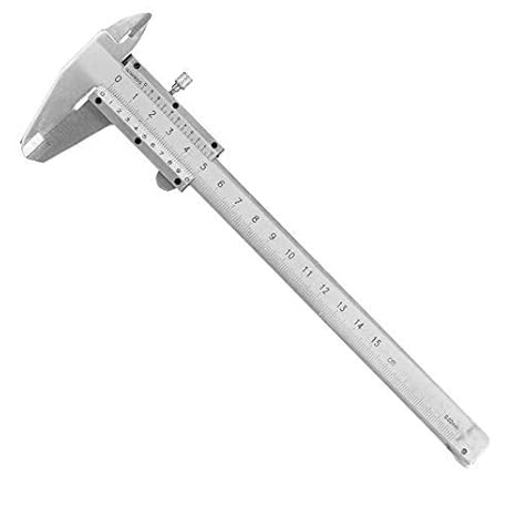 Calibrador de precisión Vernier, 150 mm, 0,02 mm, resolución de acero ...