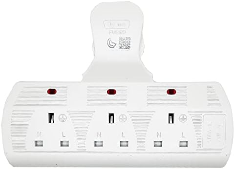 3 Way Plug Adapter, Multi Plugs Power Socket Extension, Triple Outlet ...
