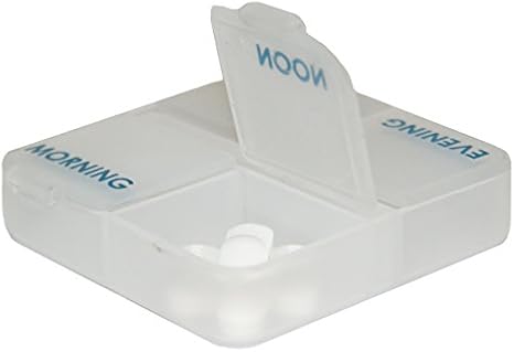 Fortuna Healthcare One Day Pill Box, 4 Compartments Small Pocket Size ...