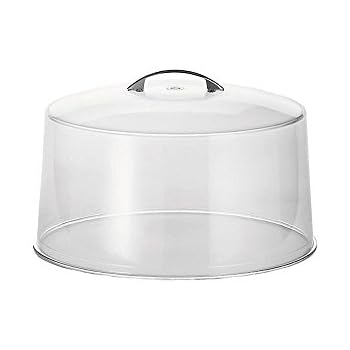 Amazon.com: Tablecraft Clear Plastic Cake Cover with Metal Handle ...