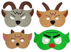 Story Telling Play Masks - Three Billy Goats Gruff: Amazon.co.uk: Toys ...