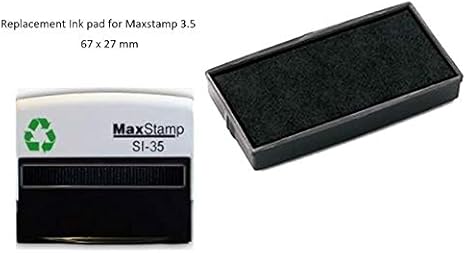 Replacement Ink pad - for Max Stamp 35 67 x 27mm: Amazon.co.uk: Office ...