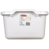 Amazon.com: Rubbermaid Dishpan 12-3/4" X 15-1/2" X 7-3/4" D 15.6 Qt. White