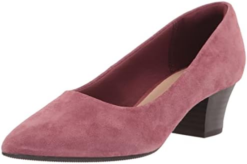 Clarks Women's Teresa Step Pump, Dark Rose Suede, 9 price in Saudi ...