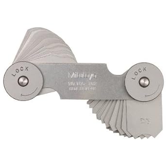 Series 186 Radius Gauges - 1-7mm metric radius gagew/34 leaves: Digital ...
