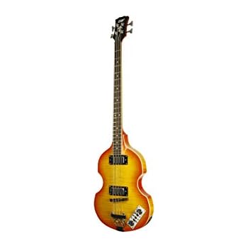 Amazon.com: ivy IVB-500 CS Bass Solid-Body Electric Guitar, Cherry ...