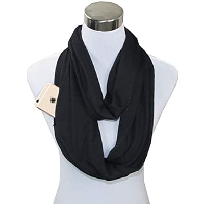 Bestag Infinity Pocket Scarf for Women with Hidden Zipper | Buy Scarves and Wraps