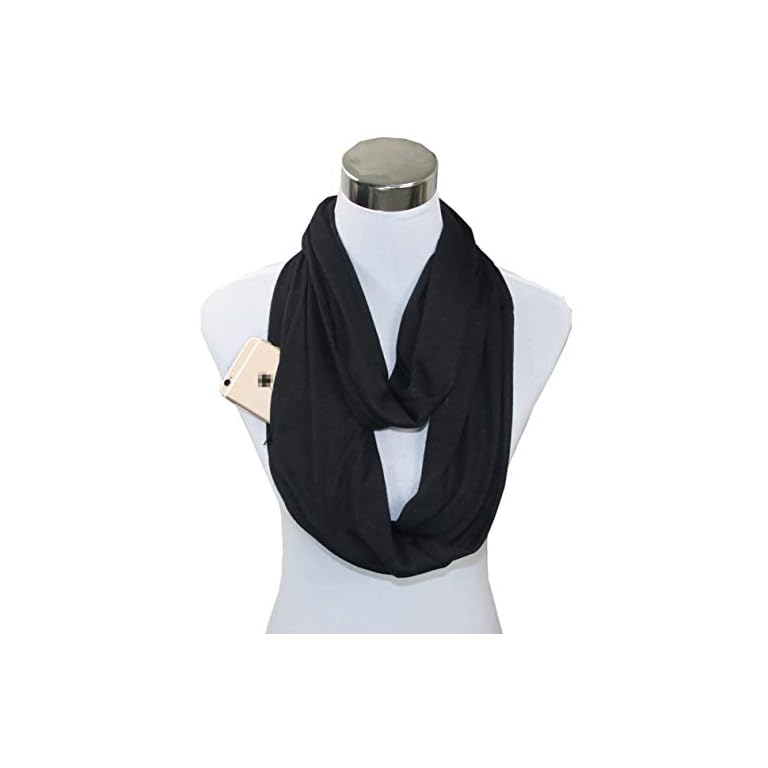 Bestag Infinity Pocket Scarf for Women with Hidden Zipper | Buy Scarves ...